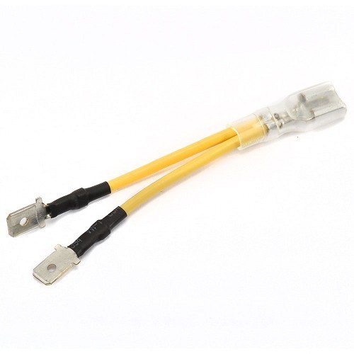 2-way wire connector - Flat terminals 6.3 mm - 2 male/1 female ...